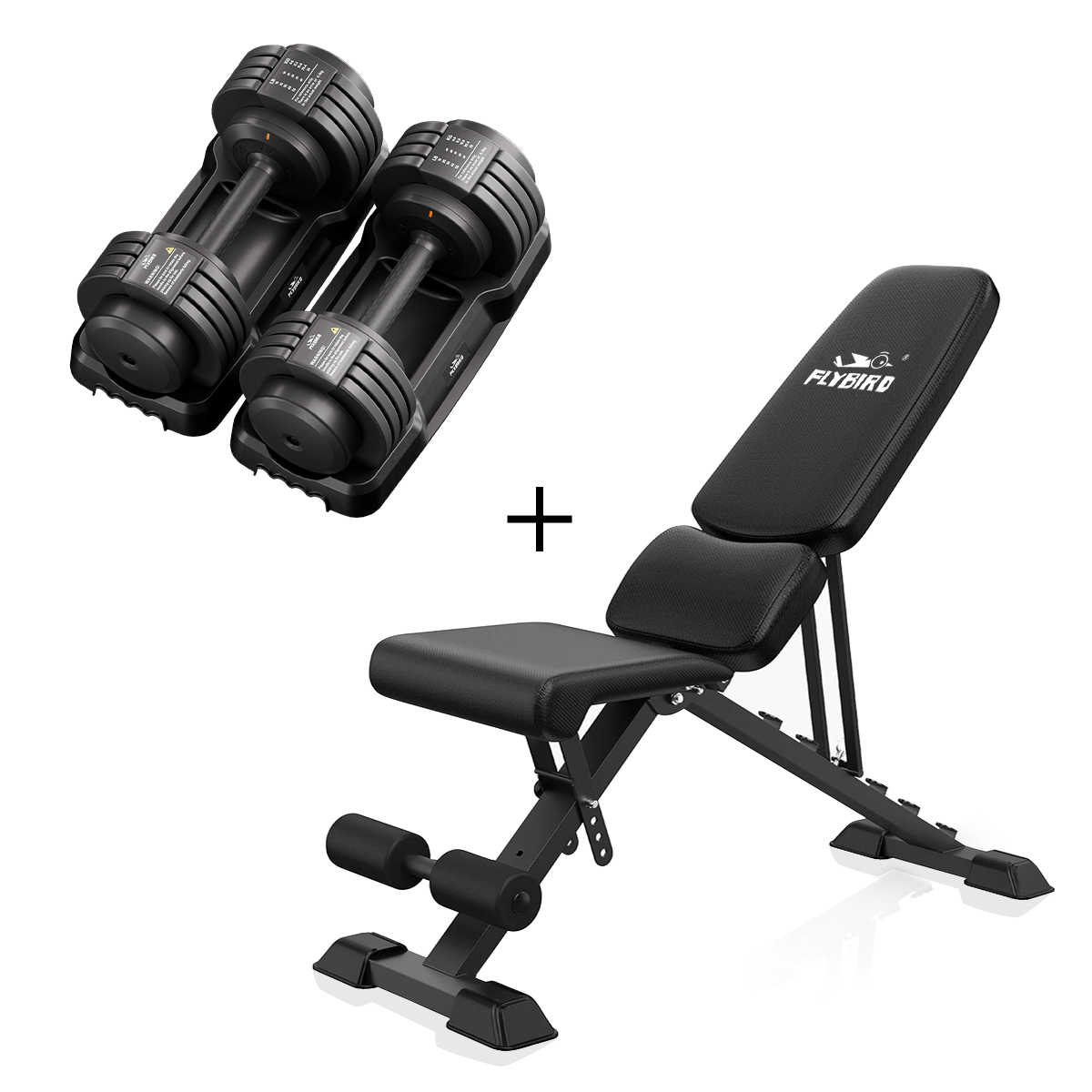 Bundle: Flybird Adjustable Dumbbells 55 Lbs (1 Pair) + Weight Bench ... Bundle: Flybird Adjustable Dumbbells 55 Lbs (1 Pair) + Weight Bench ...