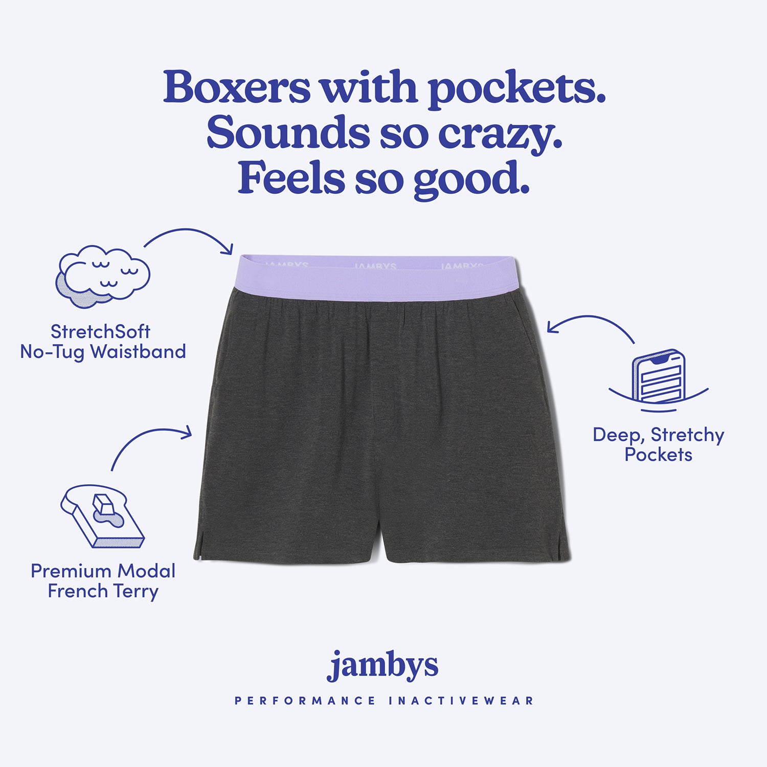 Jambys Boxers With Pockets | Prevention Shop