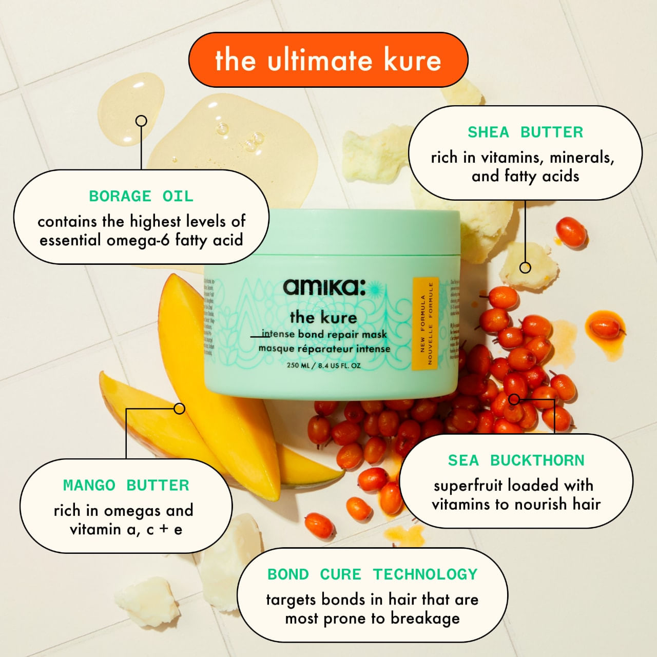 Mini The Kure Intense Bond Repair Hair Mask | Prevention Shop
