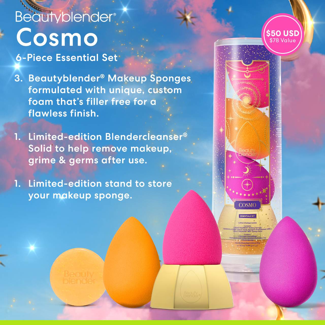 Beautyblender® Cosmo Essentials Set | Prevention Shop