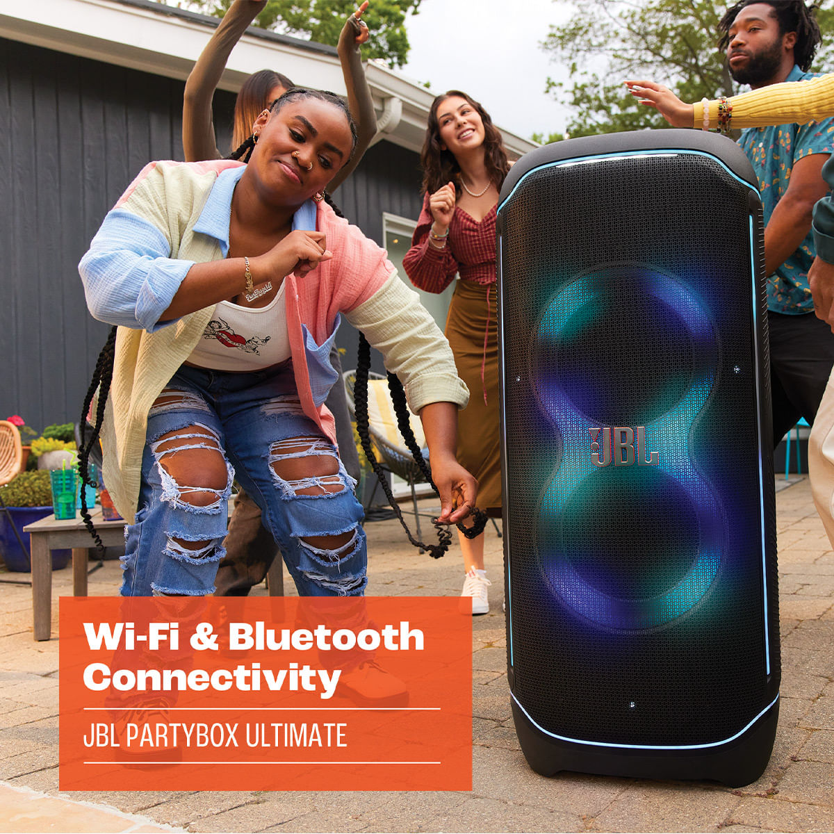Jbl Partybox Ultimate Waterproof Wi-fi Party Speaker With Dolby Atmos ...